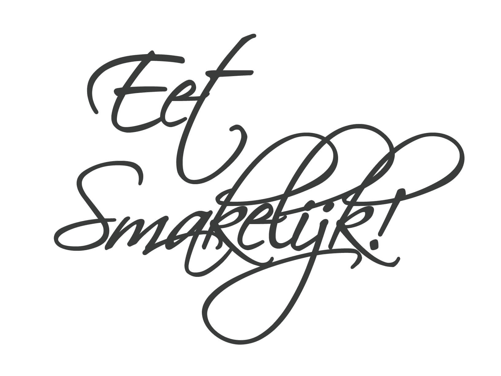 Muursticker "Eet smakelijk"